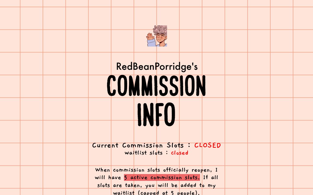 RedBeanPorridge Commissions